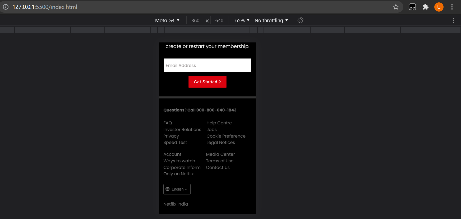 GitHub - uttarabahad/NetflixClone