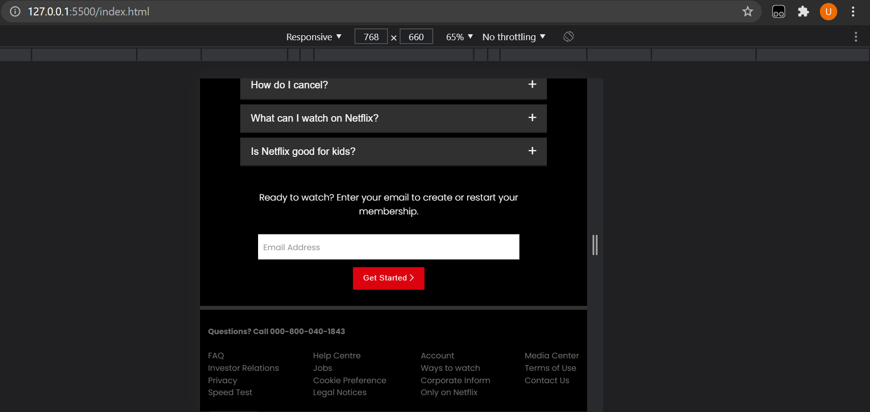 GitHub - uttarabahad/NetflixClone
