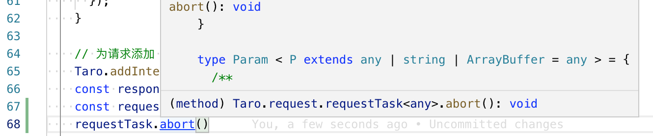 Taro.request 调用abort方法 报错 · Issue #3654 · NervJS/taro · GitHub