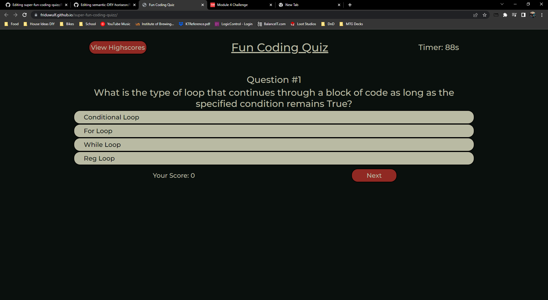 GitHub - Friduwulf/super-fun-coding-quizz