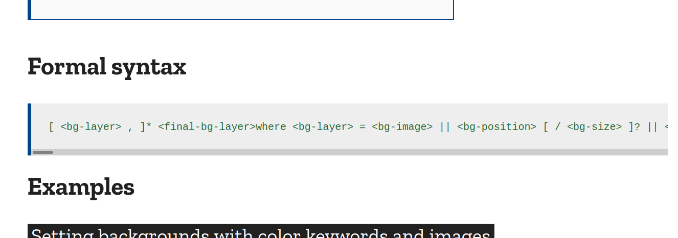 Formal syntax is on one single line · Issue #1835 · mdn/content · GitHub