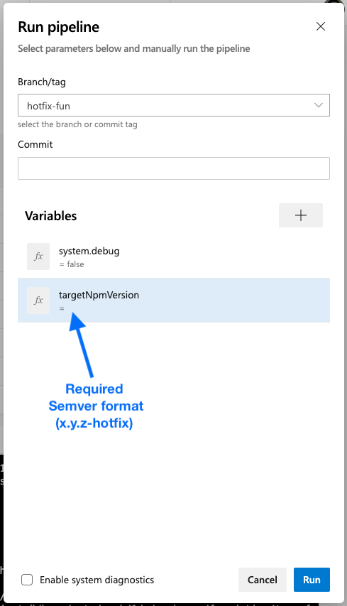 Adds a hotfix pipeline definition by kenotron · Pull Request #10996 · microsoft/fluentui · GitHub