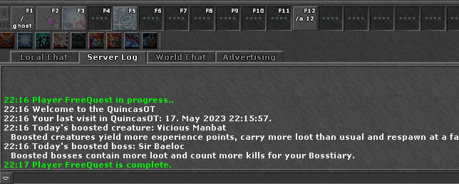 Mensagem "Your questlog has been updated." · Issue #1102 · opentibiabr/canary · GitHub