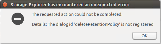Pop up an error after configuring Soft Delete Policy for 'Blob Containers' · Issue #458 ...
