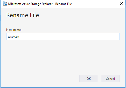 No error prompts when renaming one ADLS Gen2 blob with slashes · Issue #1101 · microsoft ...