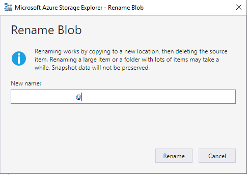 Break lease error message displays wrong number of spaces for blob name starting with multiple ...