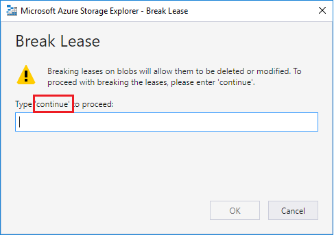 Breaking the lease with multiple blobs selected shows incorrect blob name on 'Break Lease ...