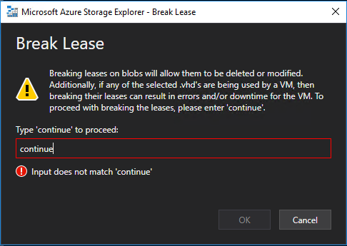 Breaking the lease with multiple blobs selected shows incorrect blob name on 'Break Lease ...