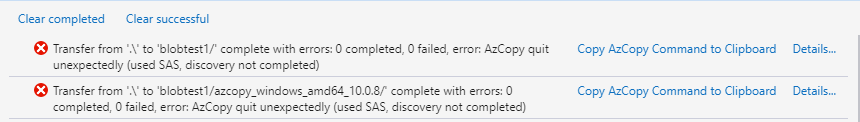 Nothing happens when dragging local files to ADLS Gen2 blob containers · Issue #1243 · microsoft ...