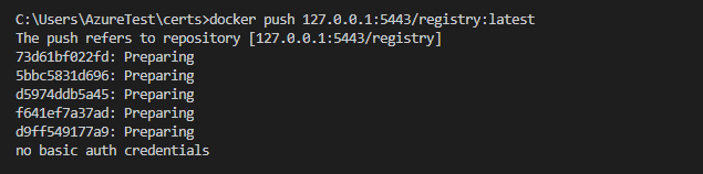 Fail to push images to the private registry with an error 'no basic auth credentials' · Issue ...