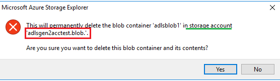 Show a wrong account name on the confirmation dialog when trying to delete one RBAC container ...