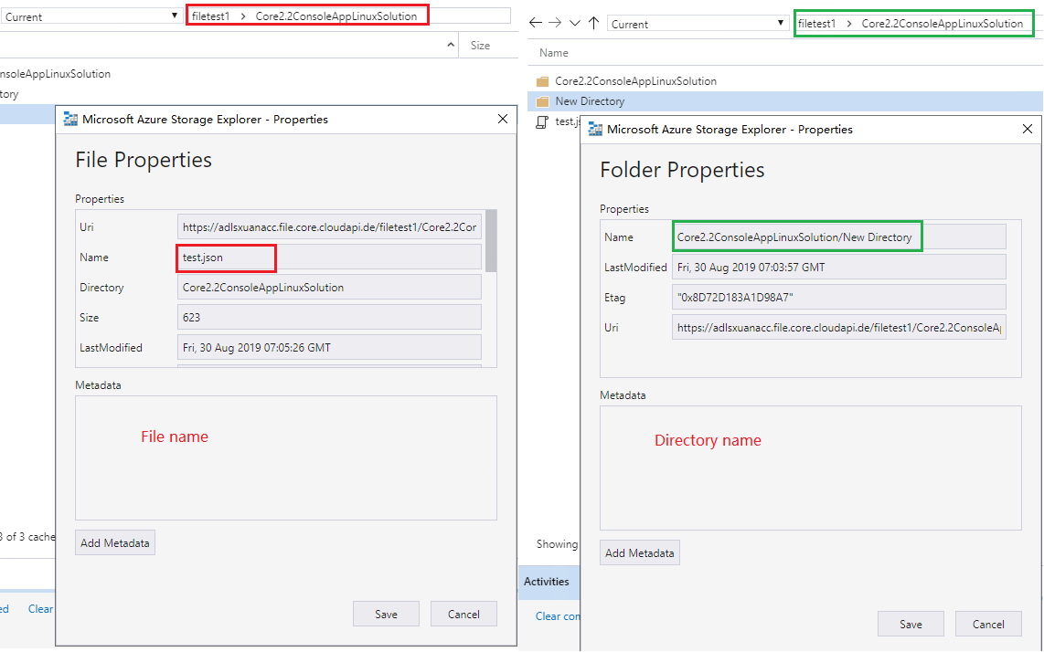 The shown name of sub file doesn't contain its parent directory name on Properties dialog ...