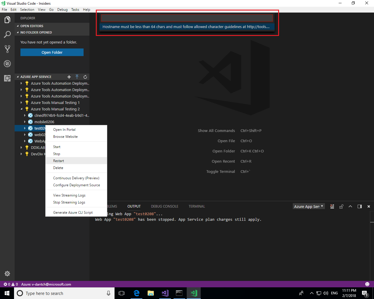The text box is visible after clicking any one node · Issue #298 · microsoft/vscode ...