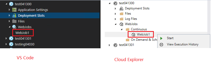No 'WebJobs' node displays for deployment slots · Issue #402 · microsoft/vscode-azureappservice ...