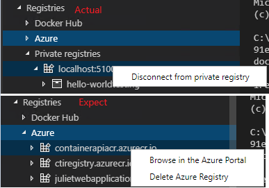 Casing of 'Private registries' is wrong · Issue #420 · microsoft/vscode-docker · GitHub