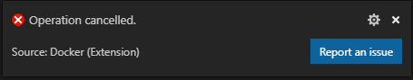 Pop up an error after cancelling one operation · Issue #657 · microsoft ...