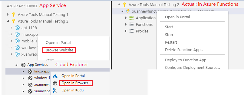 Suggestion Add An Action To Open Function Apps In Browse · Issue 836 · Microsoftvscode 