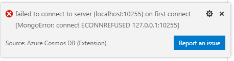 Fail to attach Mongo Emulator with error with Cosmos Emulator installed · Issue #1000 ...