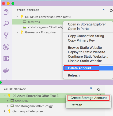 Keep consistent between creating and deleting storage accounts · Issue ...