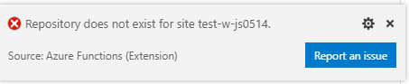 Pop up an error when connecting to an existing repository from GitHub · Issue #1279 · microsoft ...