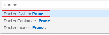 [Suggestion] Change "Docker: System Prune" to "Docker: System Prune..." · Issue #977 · microsoft ...