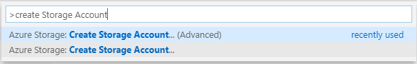 [Suggestion]Add a command to create storage accounts · Issue #304 · microsoft/vscode ...