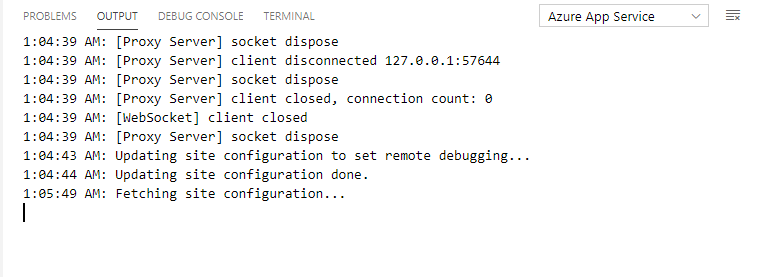 Suggestion Add A Much Clearer Log After Stopping Remote Debugging · Issue 1338 · Microsoft 5197