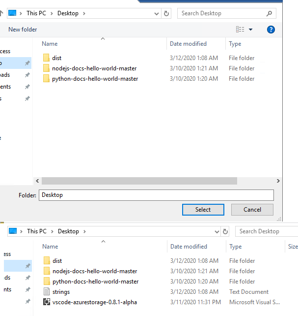 Do not support to upload local files for command "Upload to Azure Storage..." · Issue #638 ...