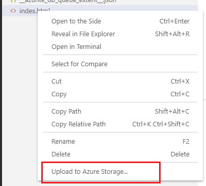 Do not support to upload local files for command "Upload to Azure Storage..." · Issue #638 ...