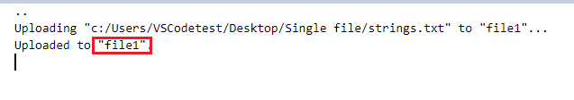 The uploading log info don't include the target resource · Issue #640 · microsoft/vscode ...