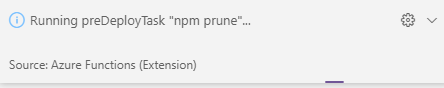Keep running preDeployTask "npm prune" more than 10 mins for JS project · Issue #2001 ...