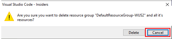Canceling deleting one resource group terminates others deleting when ...