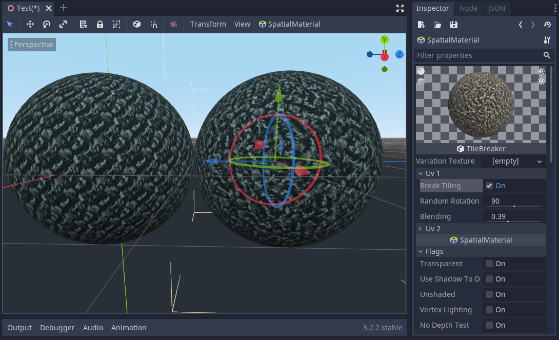 Add a random rotation option to StandardMaterial3D option for tiling ...
