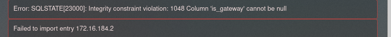 Importing Hosts From Scanned Subnet Fails With Integrity Constraint Violation Error · Issue