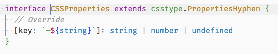 JSX.CSSProperties rejecting CSS variables in compile time · Issue #1184 · solidjs/solid · GitHub