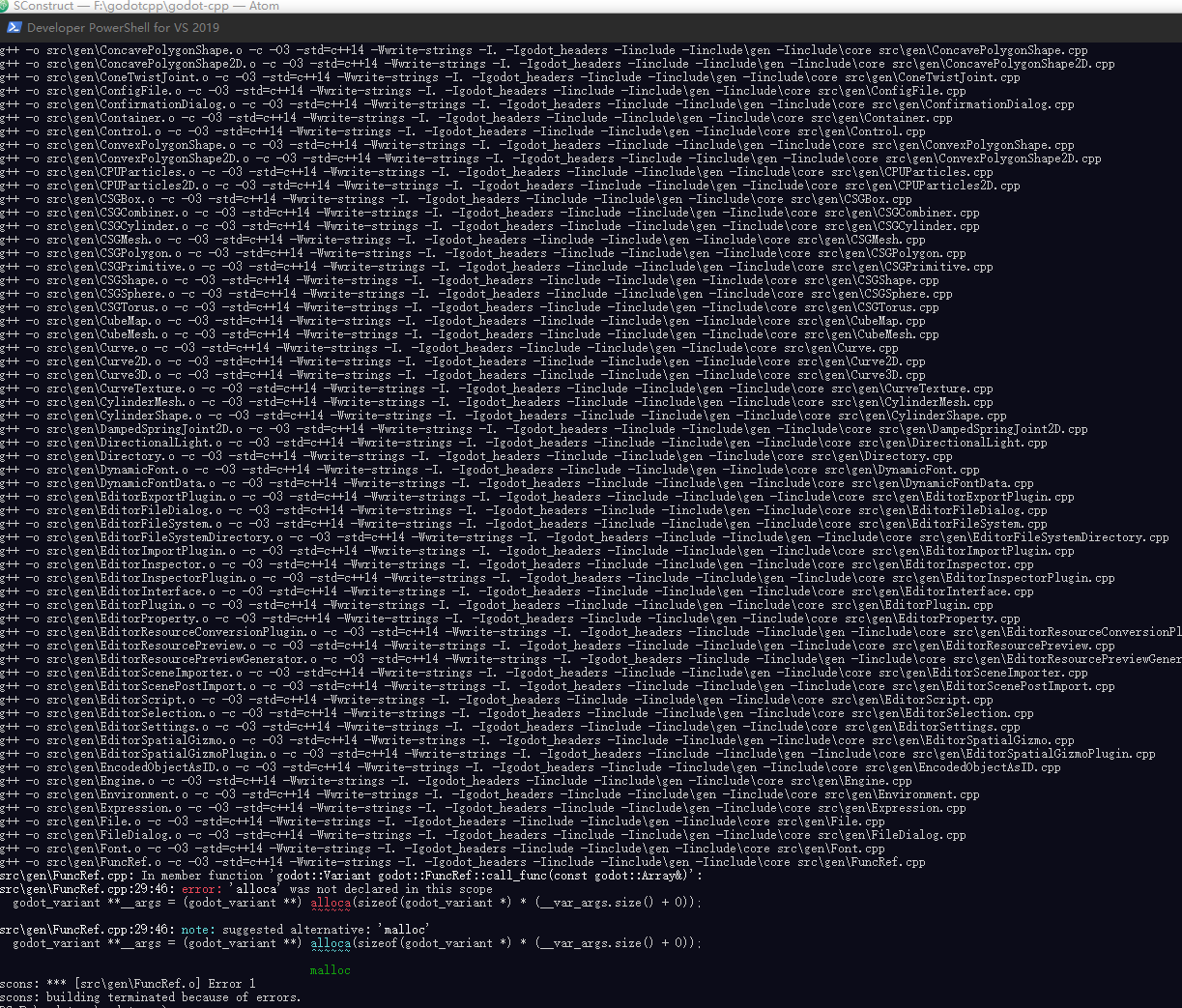 Use Mingw G Take Error~~ · Issue 345 · Godotenginegodot Cpp · Github