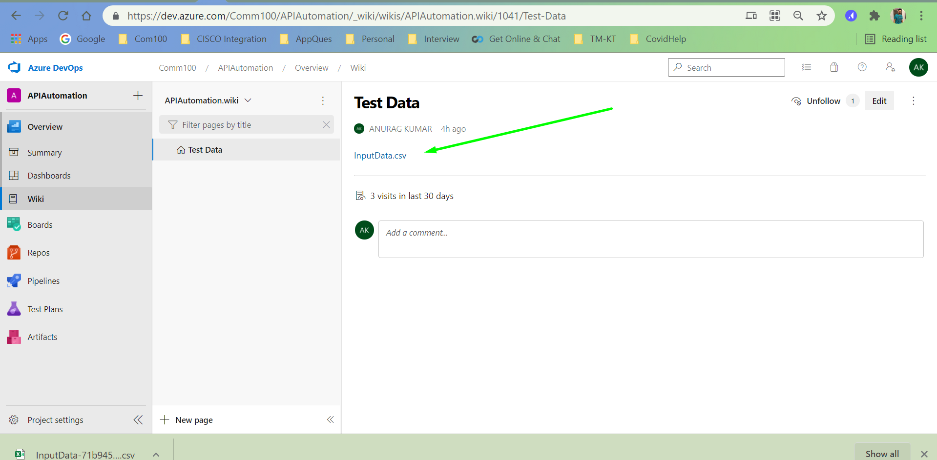 how to access a wiki page in a project · Issue #392 · microsoft/azure-devops-python-api · GitHub