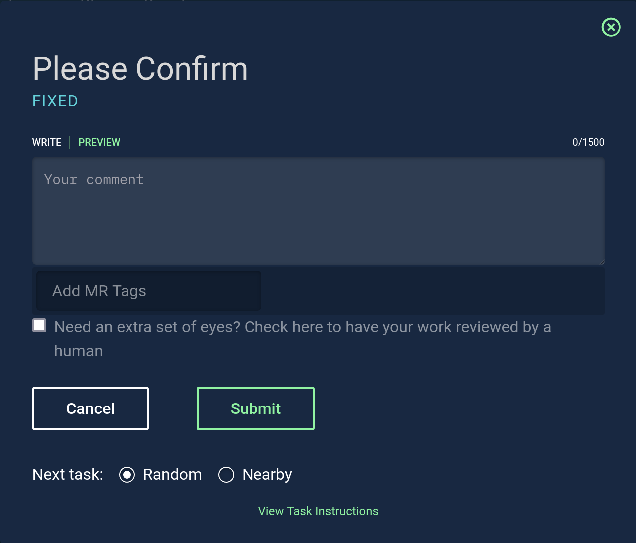 How to solve a challenge? · Issue #2067 · maproulette/maproulette3 · GitHub