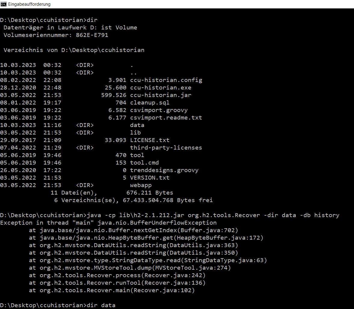 Wiederherstellen der DB auf Synology Hilfe · Issue #381 · mdzio/ccu-historian · GitHub
