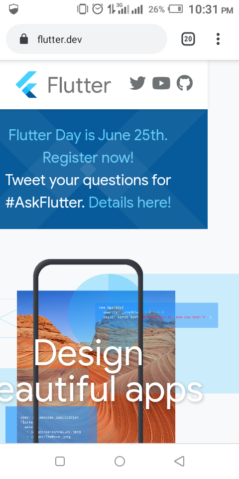 Index page not responsive on mobile browser · Issue #4269 · flutter ...