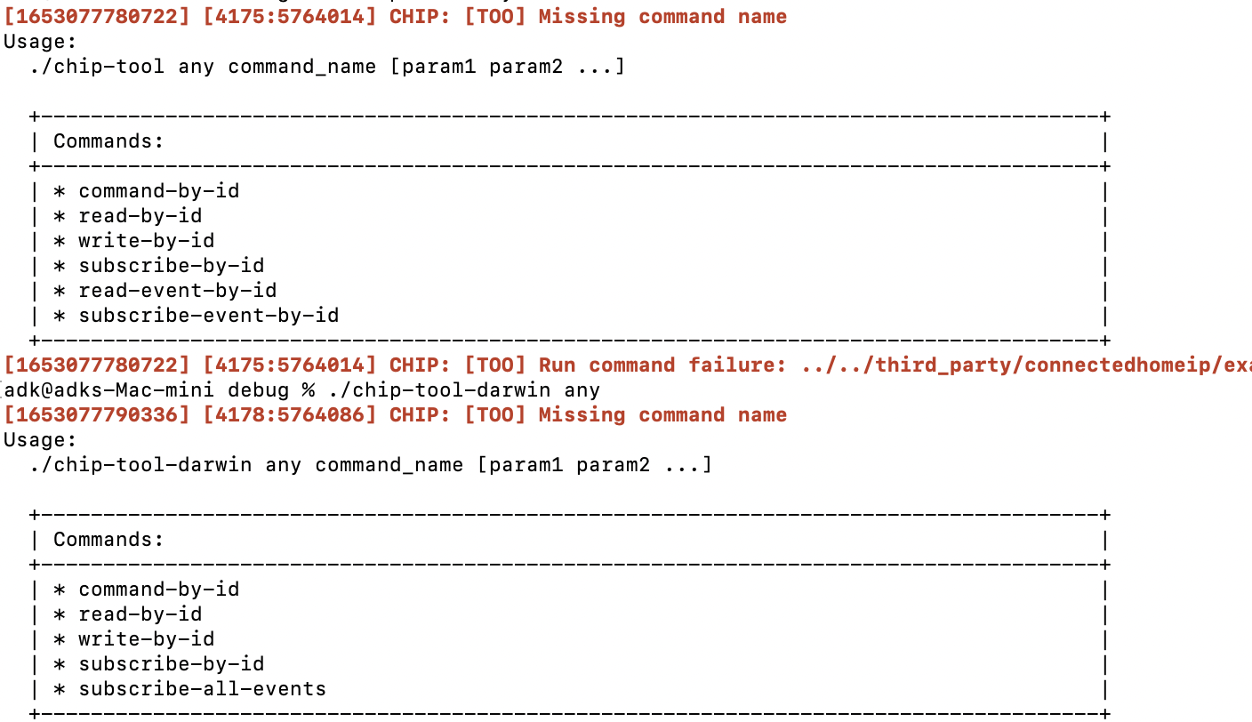 Tc Idm 63 64 Chip Tool Darwin Testing Need Support For Read Event By Id And Subscribe Event 