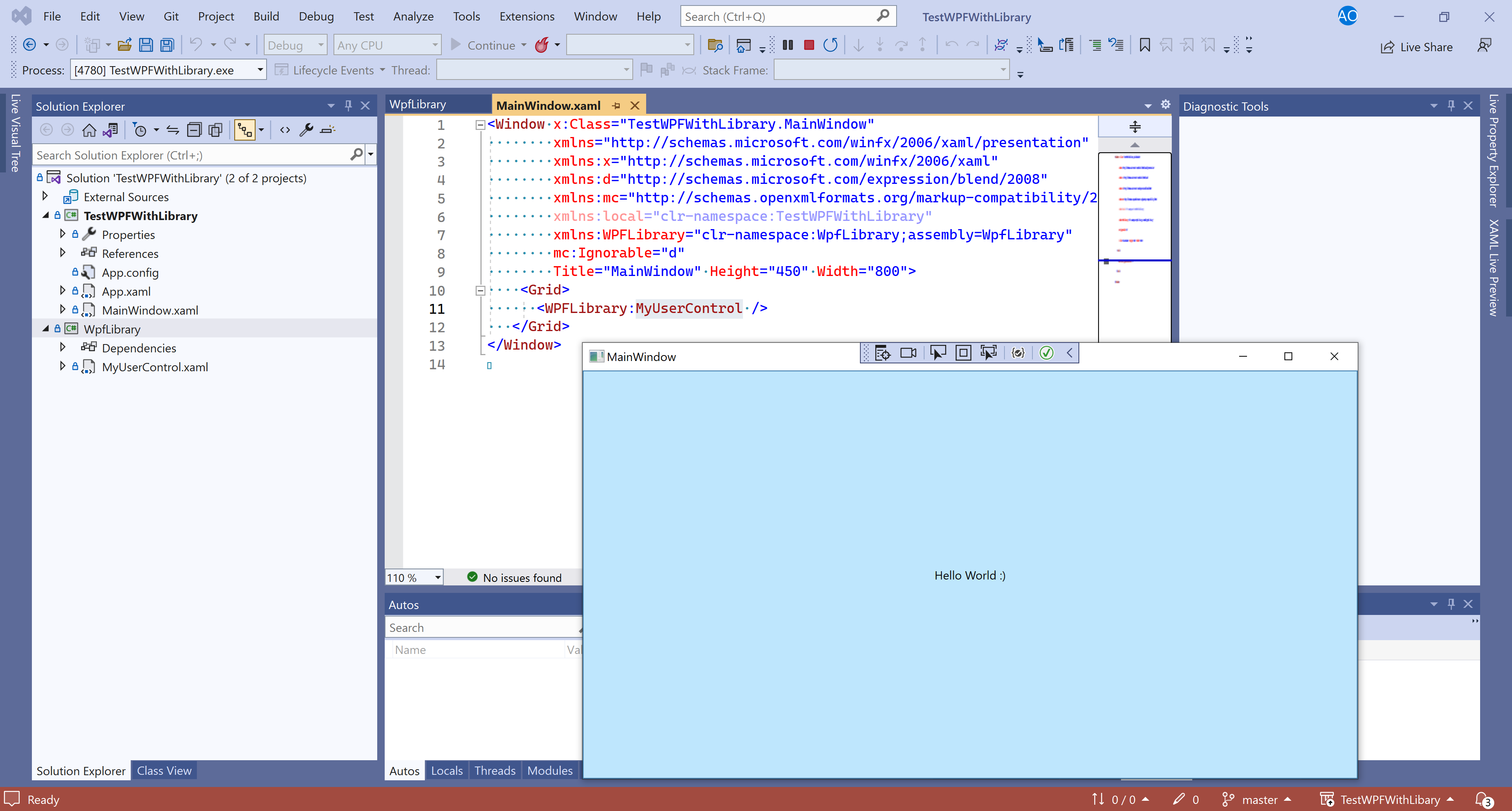 GitHub - ajorians/TestWPFWithLibrary: A very simple WPF application to ...