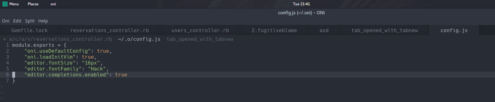 gt and gT does not change tabs · Issue #657 · onivim/oni · GitHub