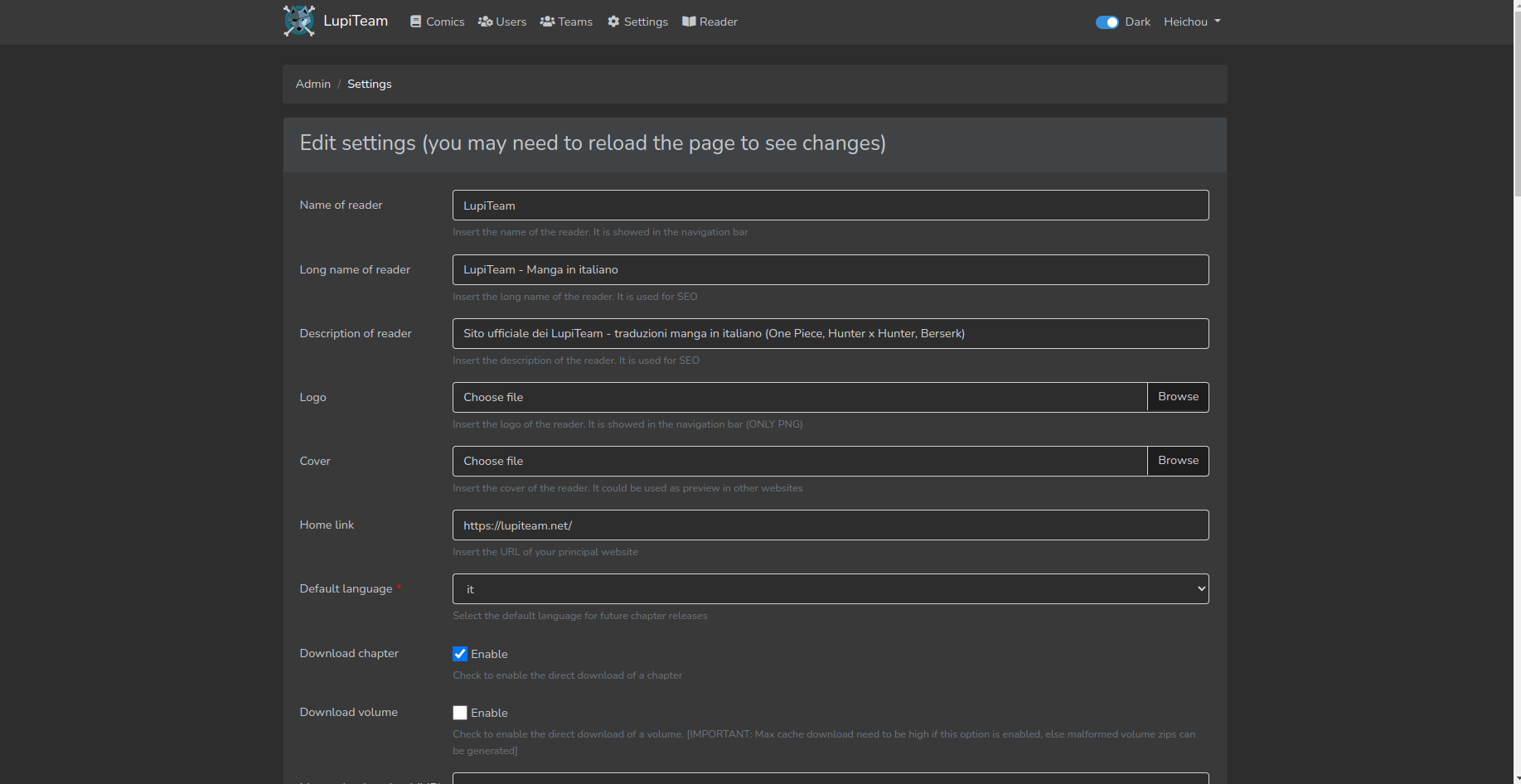 GitHub - FedericoHeichou/PizzaReader: A Manga and Comics reader written ...