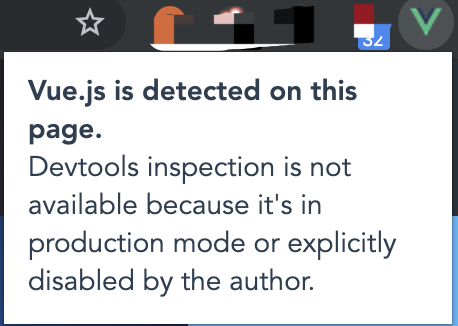 Devtools inspection is not available because it's in production mode or explicitly disabled by ...