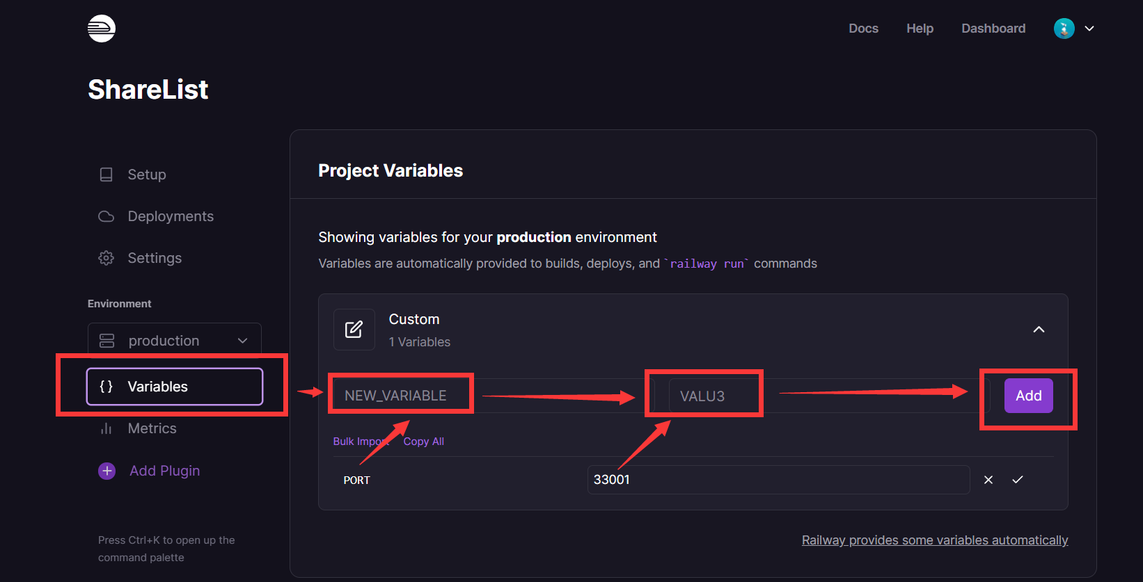 GitHub - goyake/RailWay-sharelist
