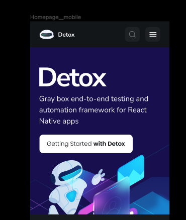 [Website] Homepage hero banner responsiveness · Issue #3813 · wix/Detox · GitHub