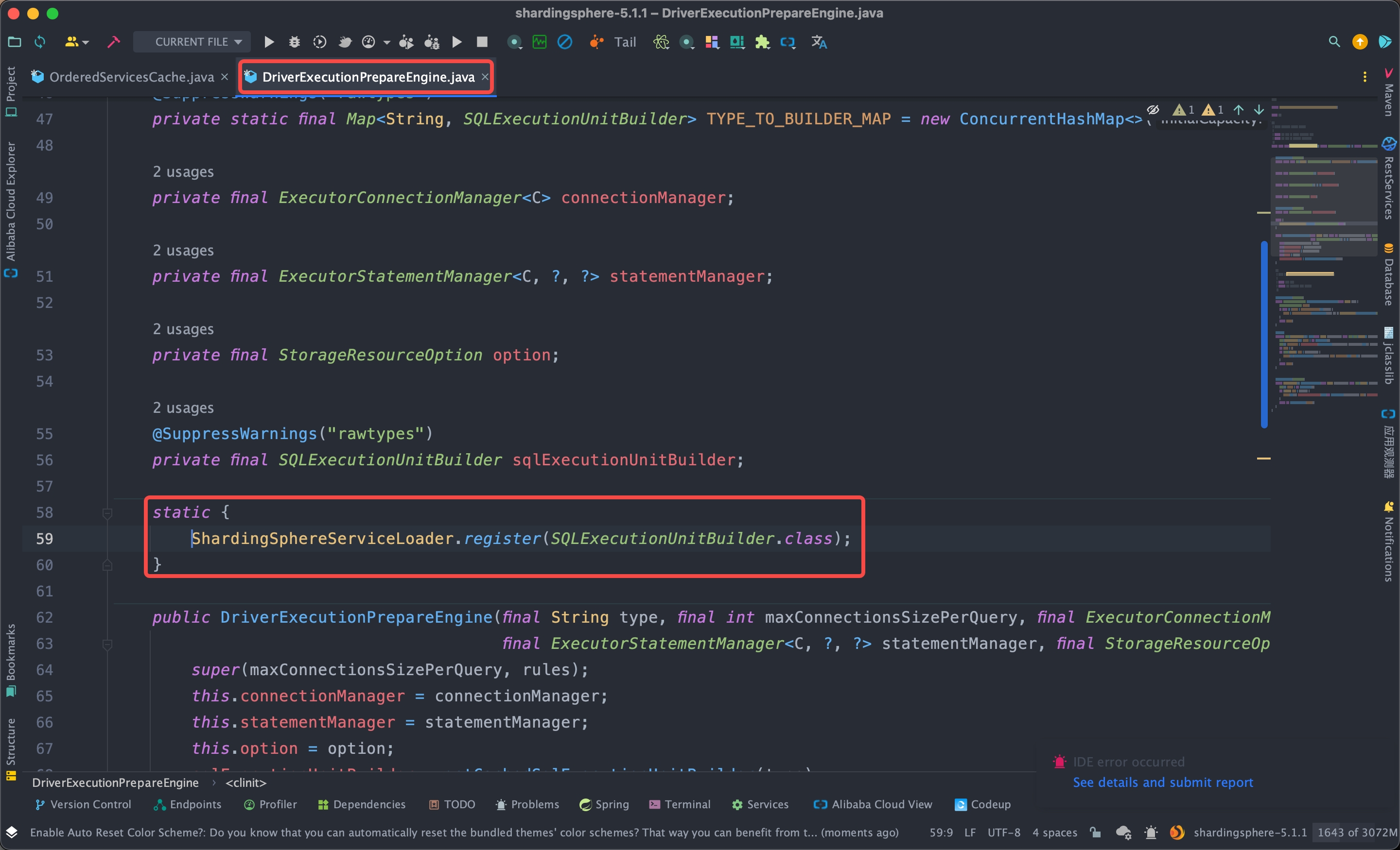 ServiceProviderNotFoundException · Issue #21422 · apache/shardingsphere · GitHub