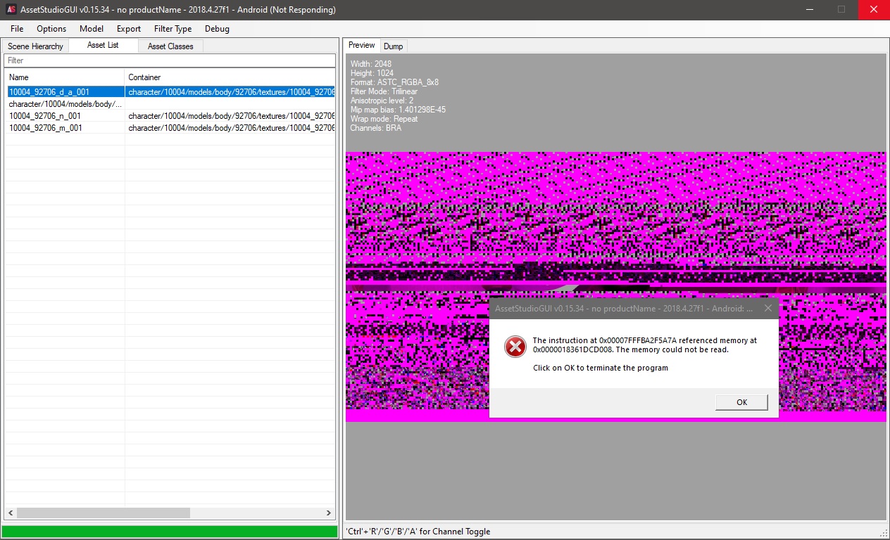 Error Reading Texture2D · Issue #718 · Perfare/AssetStudio · GitHub