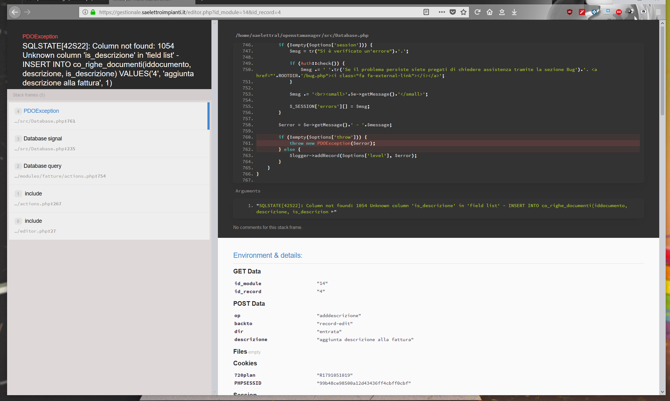 Mancato aggiornamento database (versione in sviluppo) · Issue #128 · devcode-it/openstamanager ...